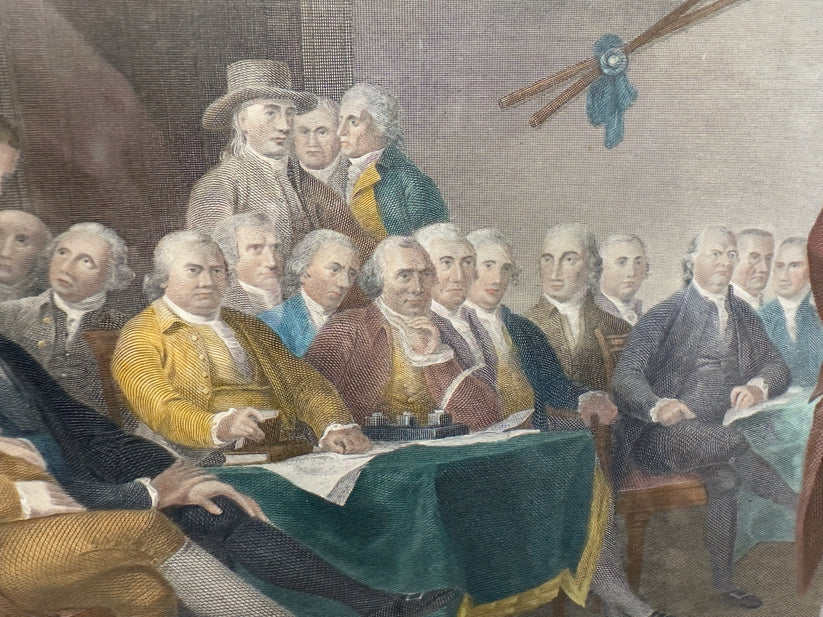 "Declaration of Independence July 4, 1776," engraved by W.L. Ormsby af ...