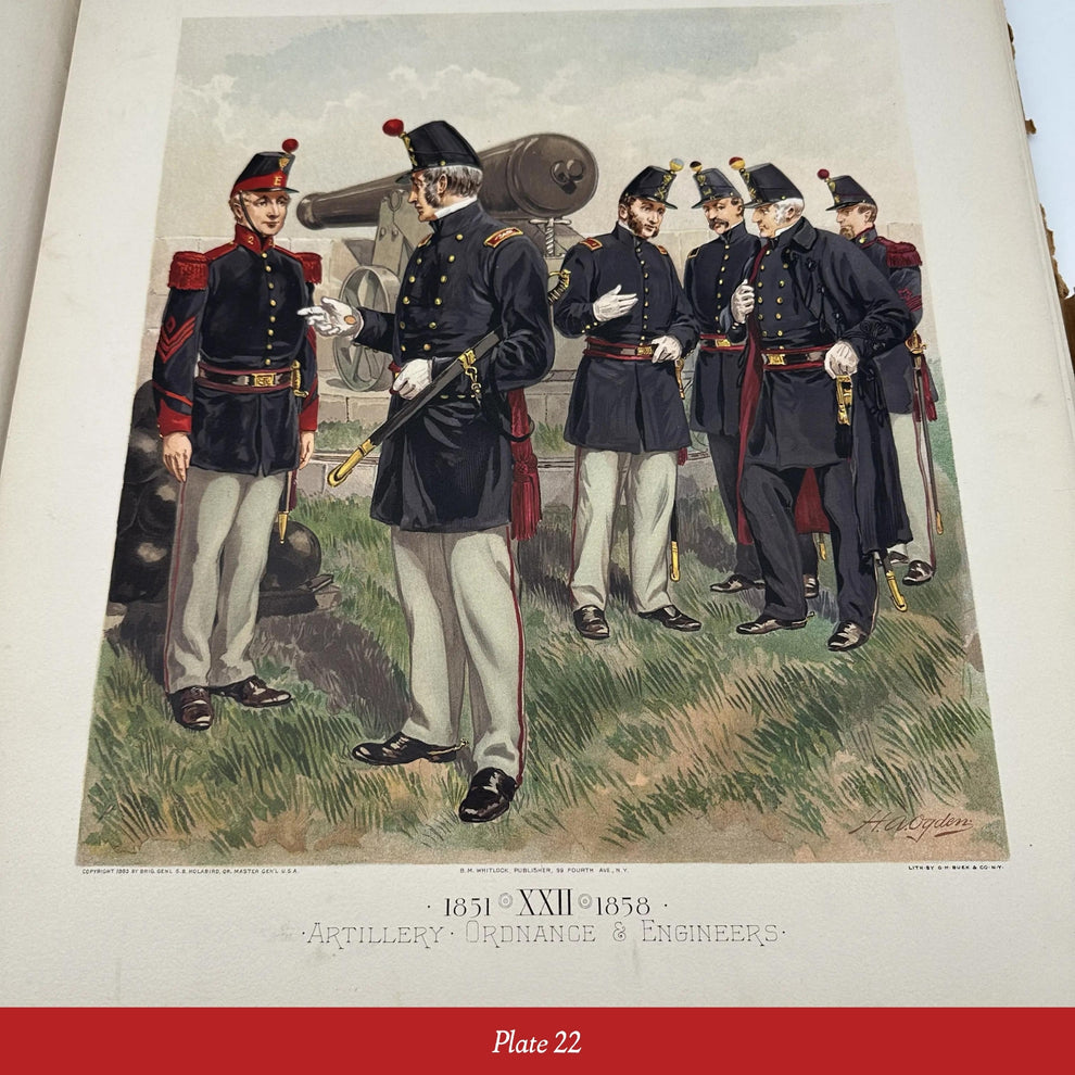 Illustrations of US Army Uniforms 1774 to 1889 by Henry A. Ogden — Com ...