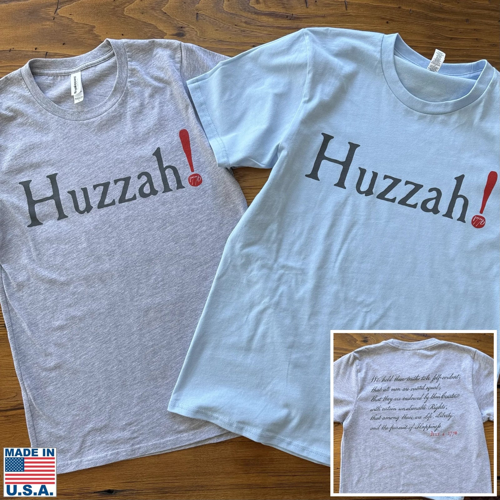Huzzah! July 4, 1776 Shirt — Made in America – The History List