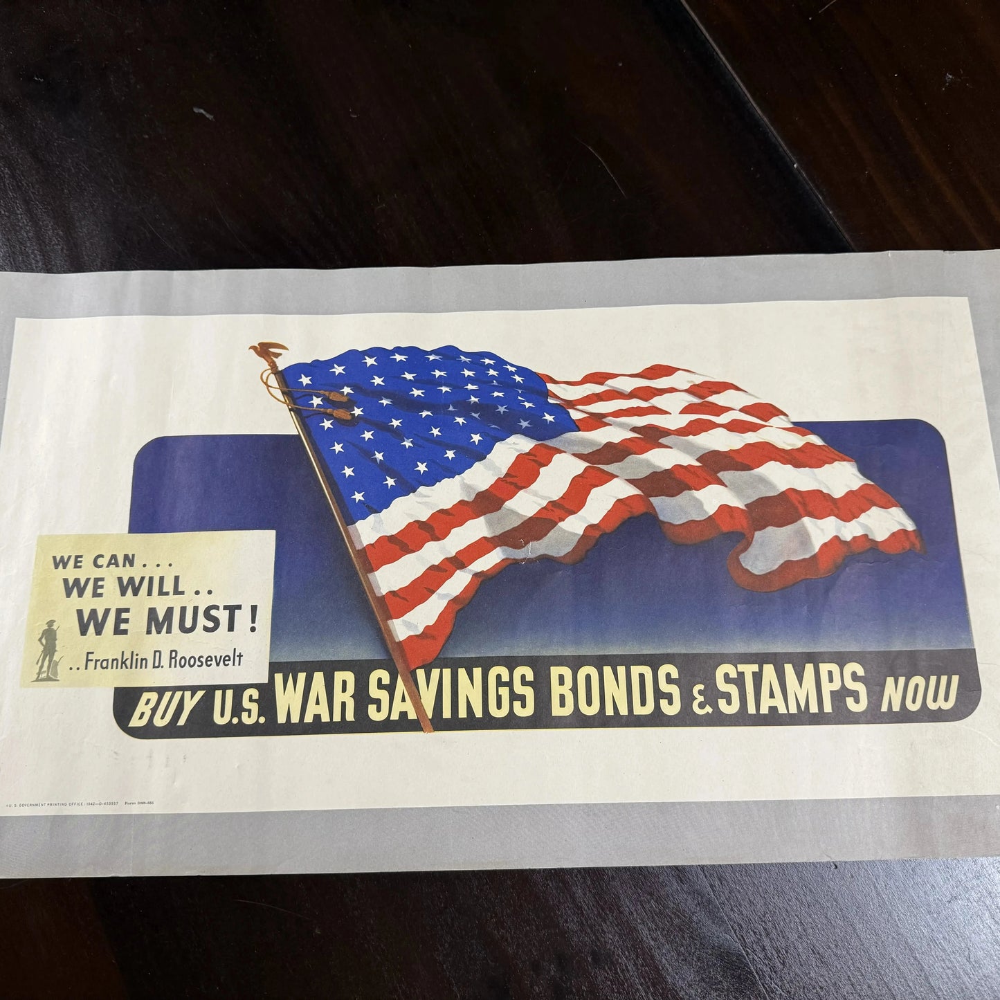 Original 1942 War Bond Poster — "We Can, We Will, We Must" — Buy U.S ...