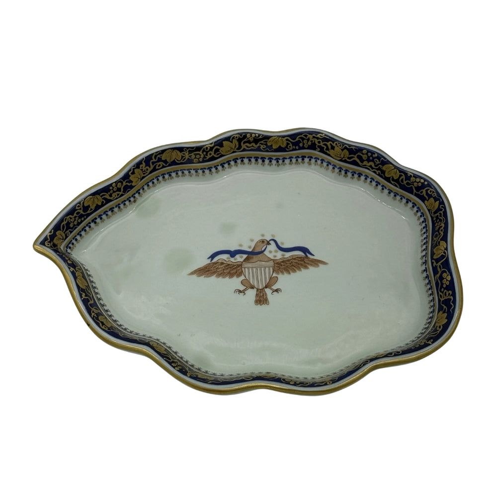 Small Porcelain Dish With Eagle and Banner — Made in Italy — For Motta ...