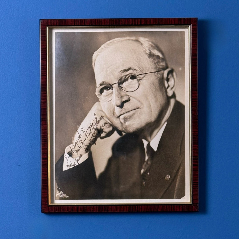 President Harry S. Truman Signed and Inscribed Photo – The History List