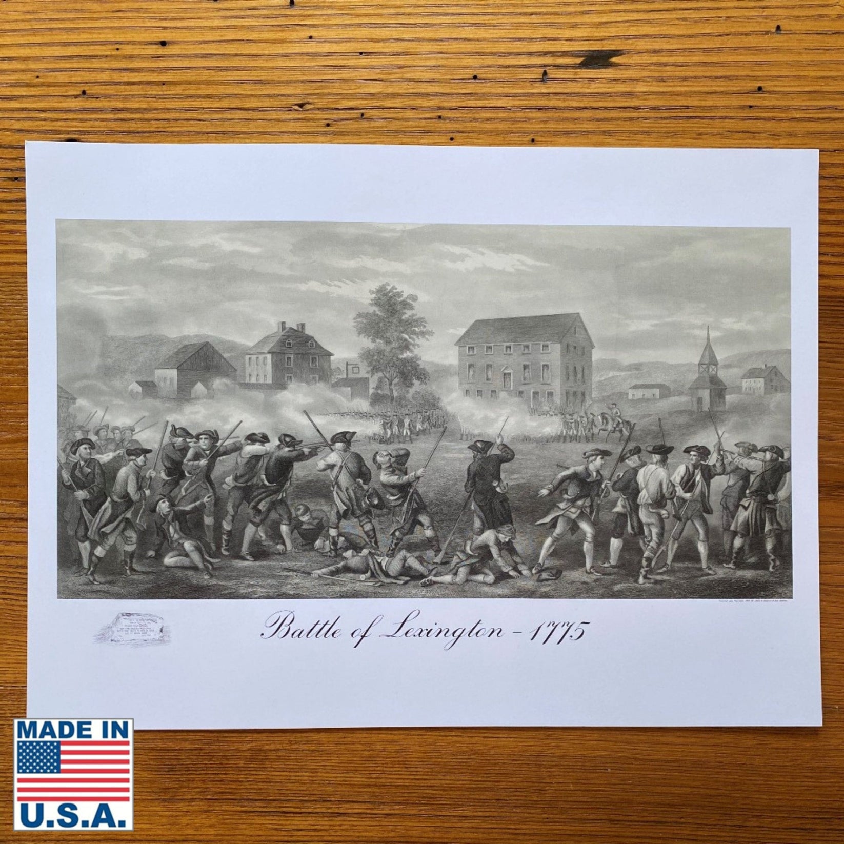 "Battle of Lexington 1775" Archival print – The History List