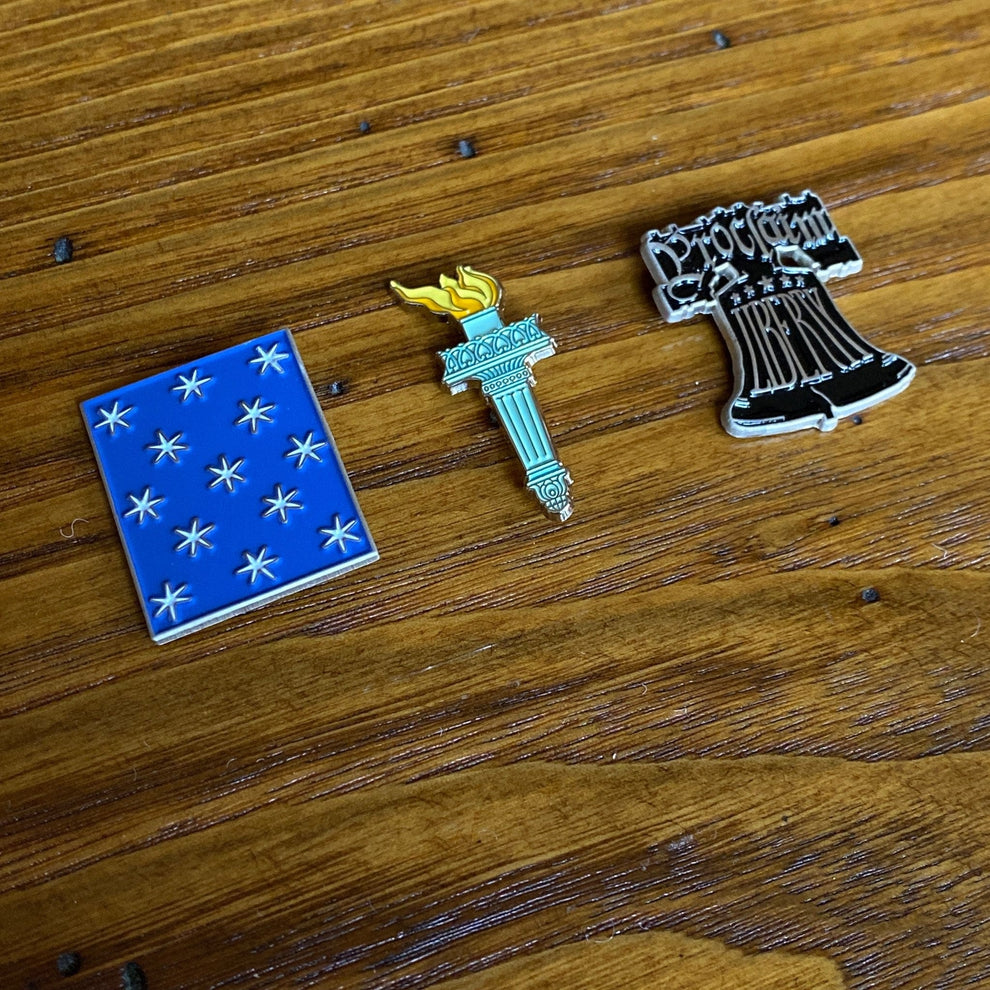 "Proclaim Liberty" Pin Set — Sold individually and in a set of 3 – The ...