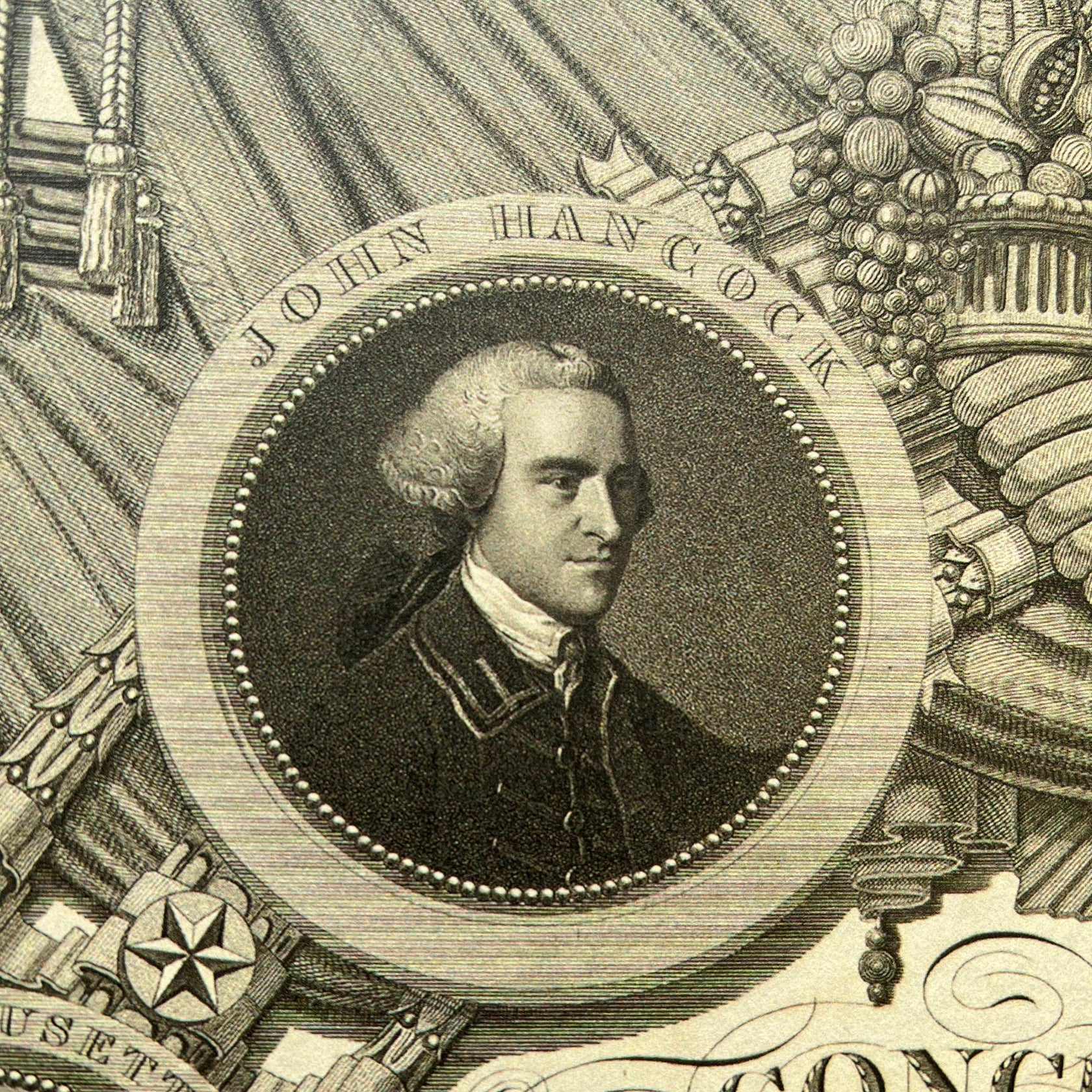 Historic "Declaration of Independence" engraving by publisher John Bin ...