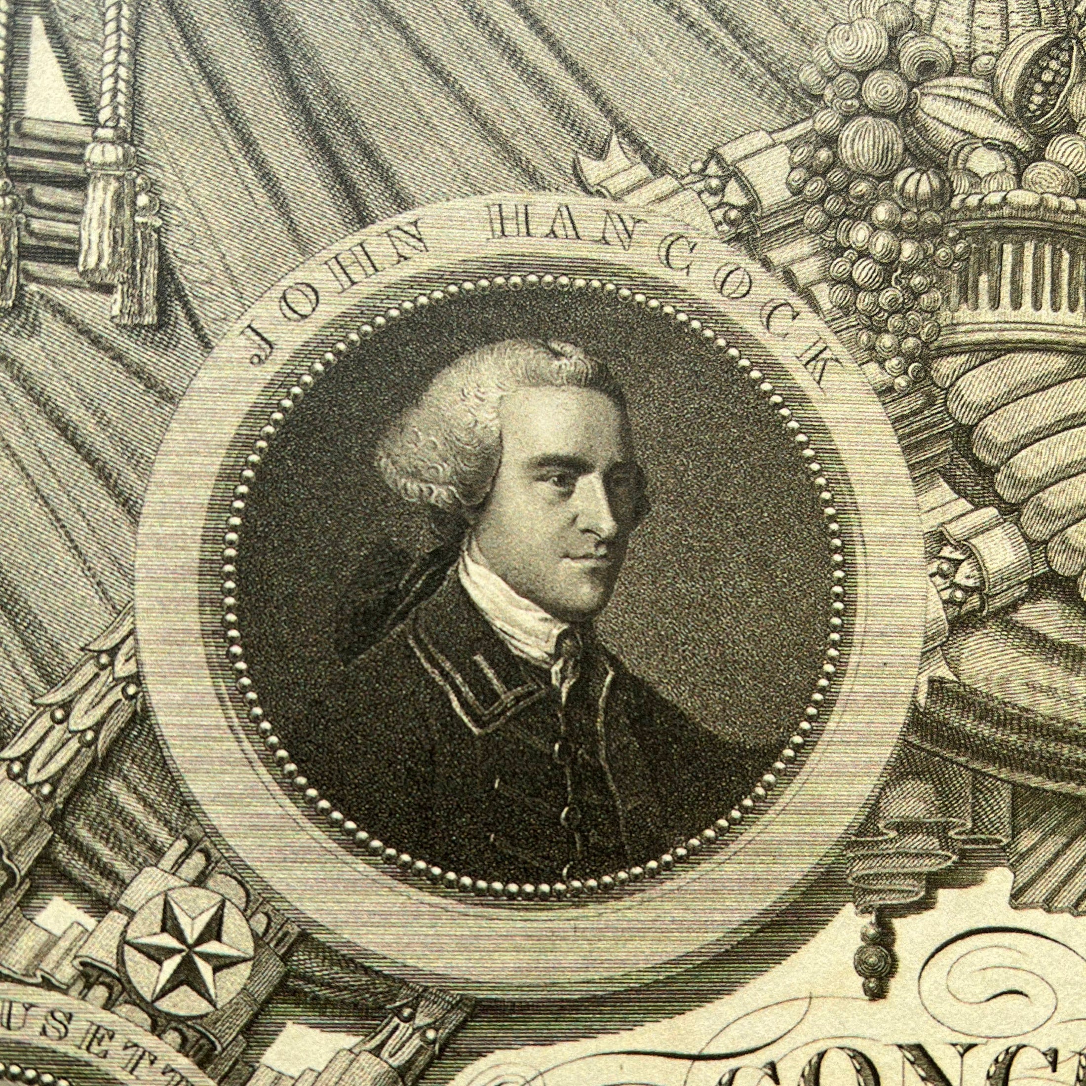 Historic "Declaration of Independence" engraving by publisher John Bin ...