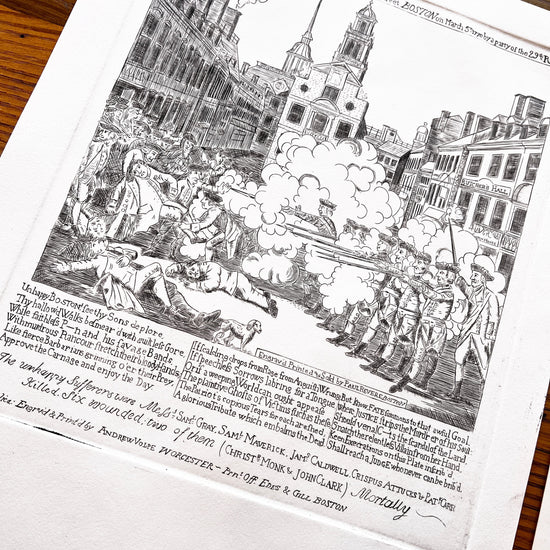 Boston Massacre Hand-Engraved print, after Revere – The History List