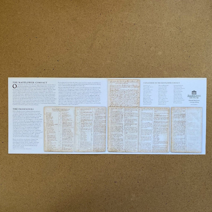 Mayflower Passengers foldout with those who survived the first year—fo ...